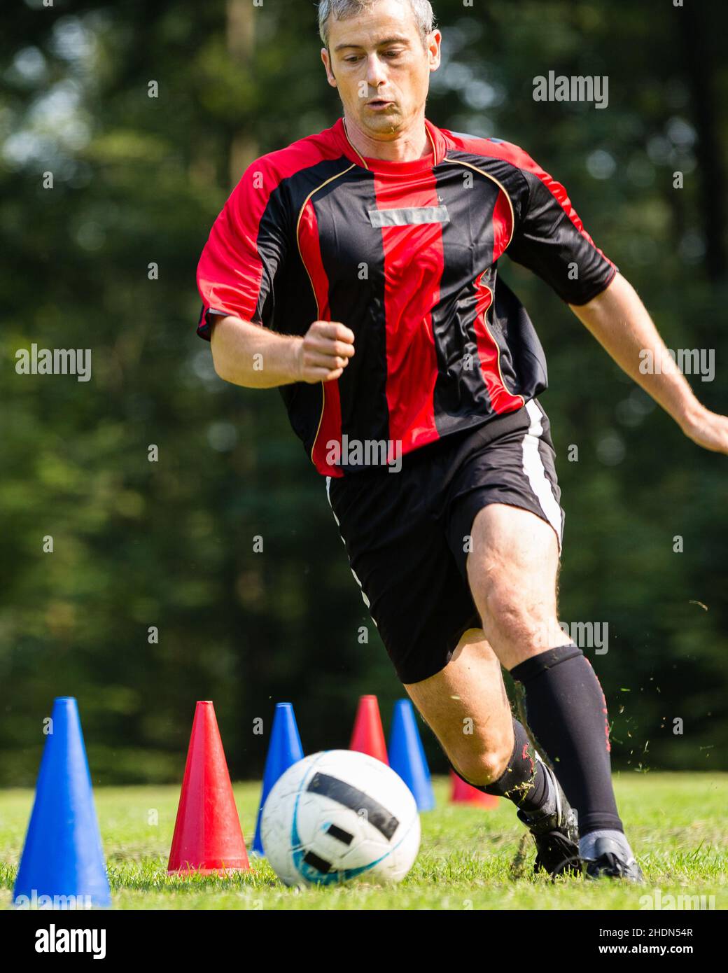 soccer player, soccer training, kicker, kickers, soccer players Stock ...