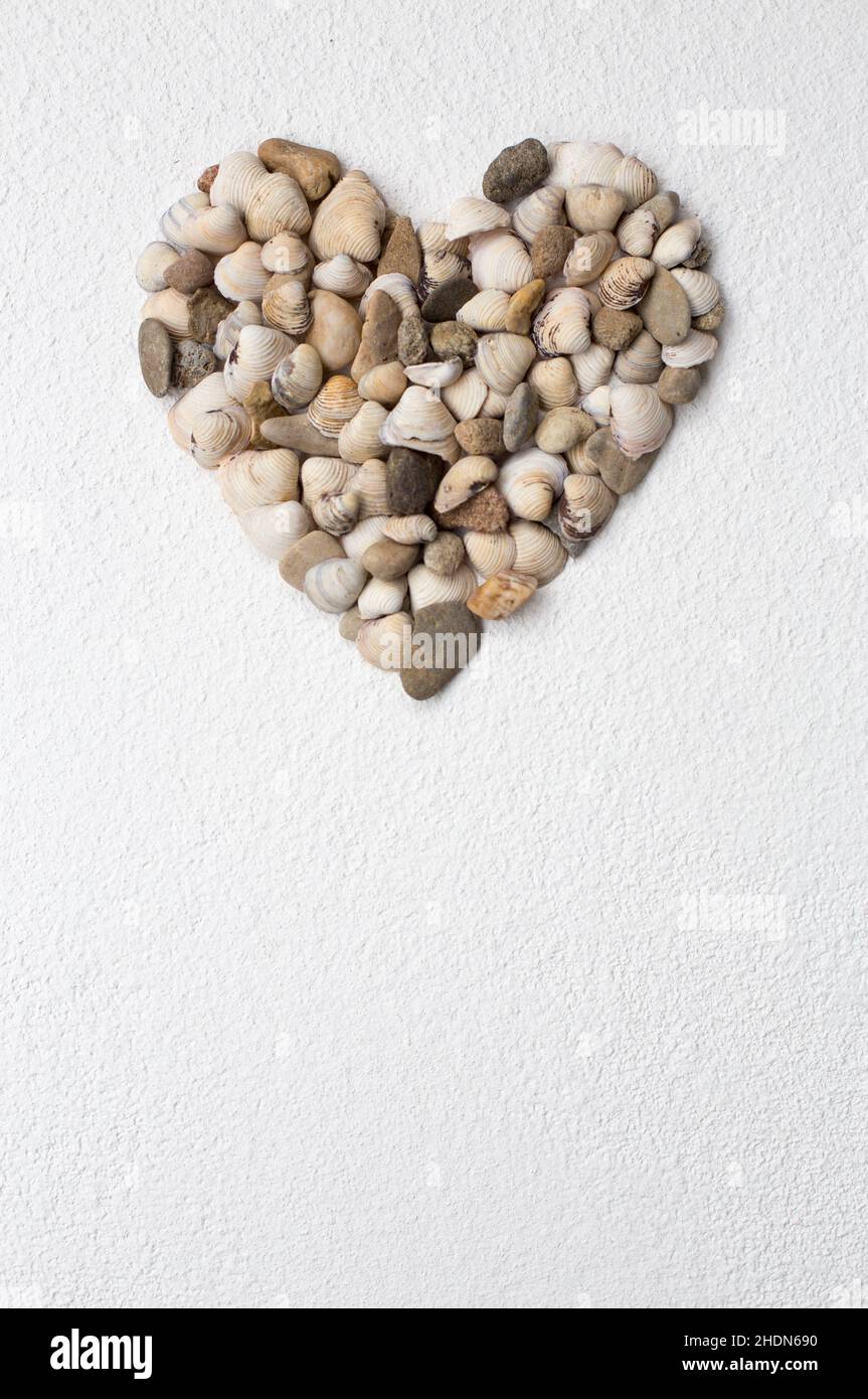 heart, mussels, house wall, hearts, mussel, walls Stock Photo - Alamy