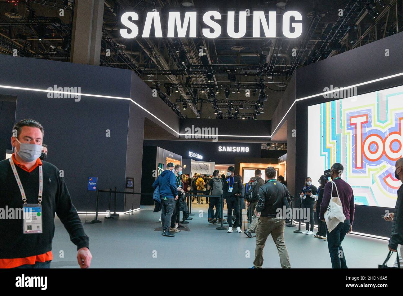 Las Vegas, NV, USA. 6th Jan, 2022. Samsung City at CES 2022 at the Las ...