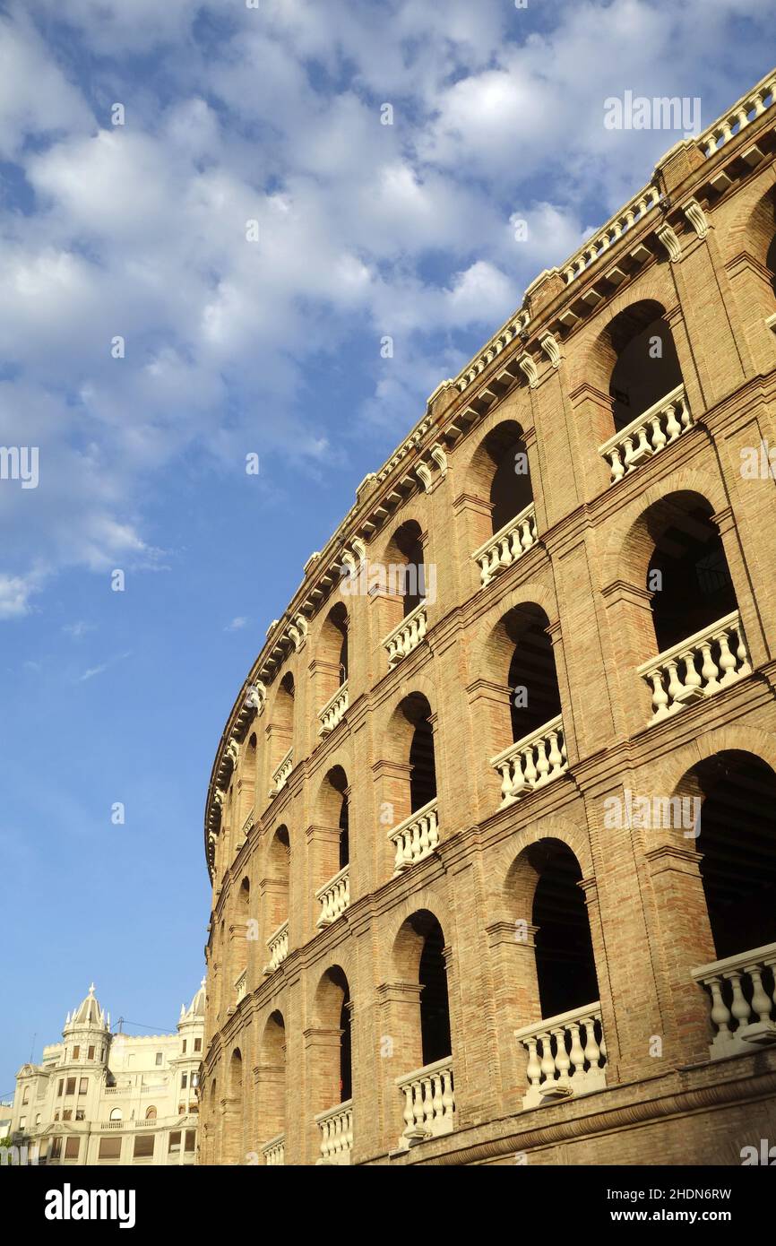valencia, bullring, plaza de toros de valencia, valencias Stock Photo ...