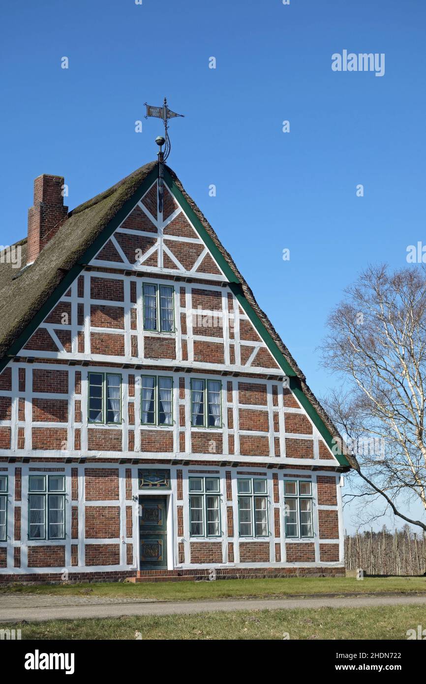 farmhouse, timbered, farmhouses, half-timbered, timbereds Stock Photo ...