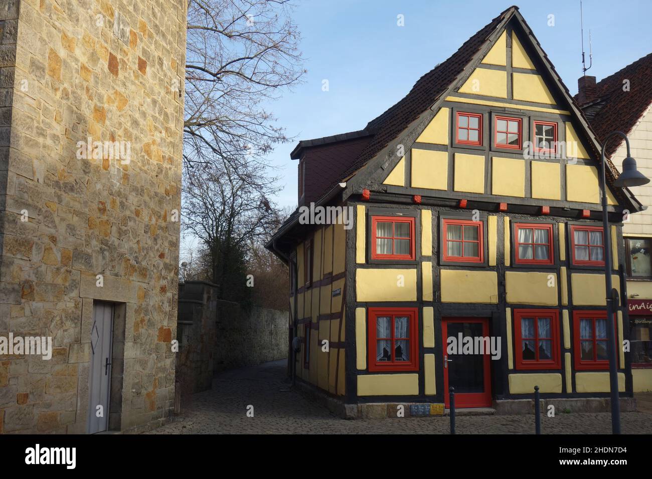 timbered, rinteln, half-timbered, timbereds, rintelns Stock Photo - Alamy