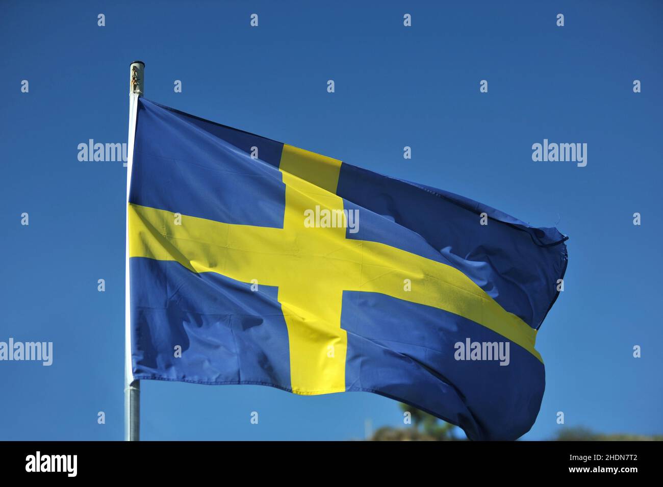 sweden, national flag, swedens, national flags Stock Photo - Alamy
