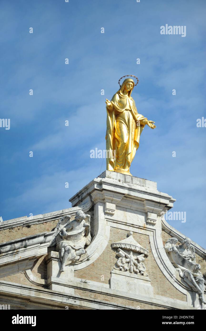 mary statue, basilika santa maria degli angeli, mary statues Stock ...