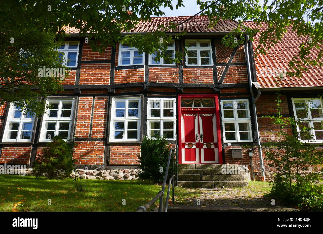 brick framework, domhof ratzeburg, brick frameworks Stock Photo - Alamy