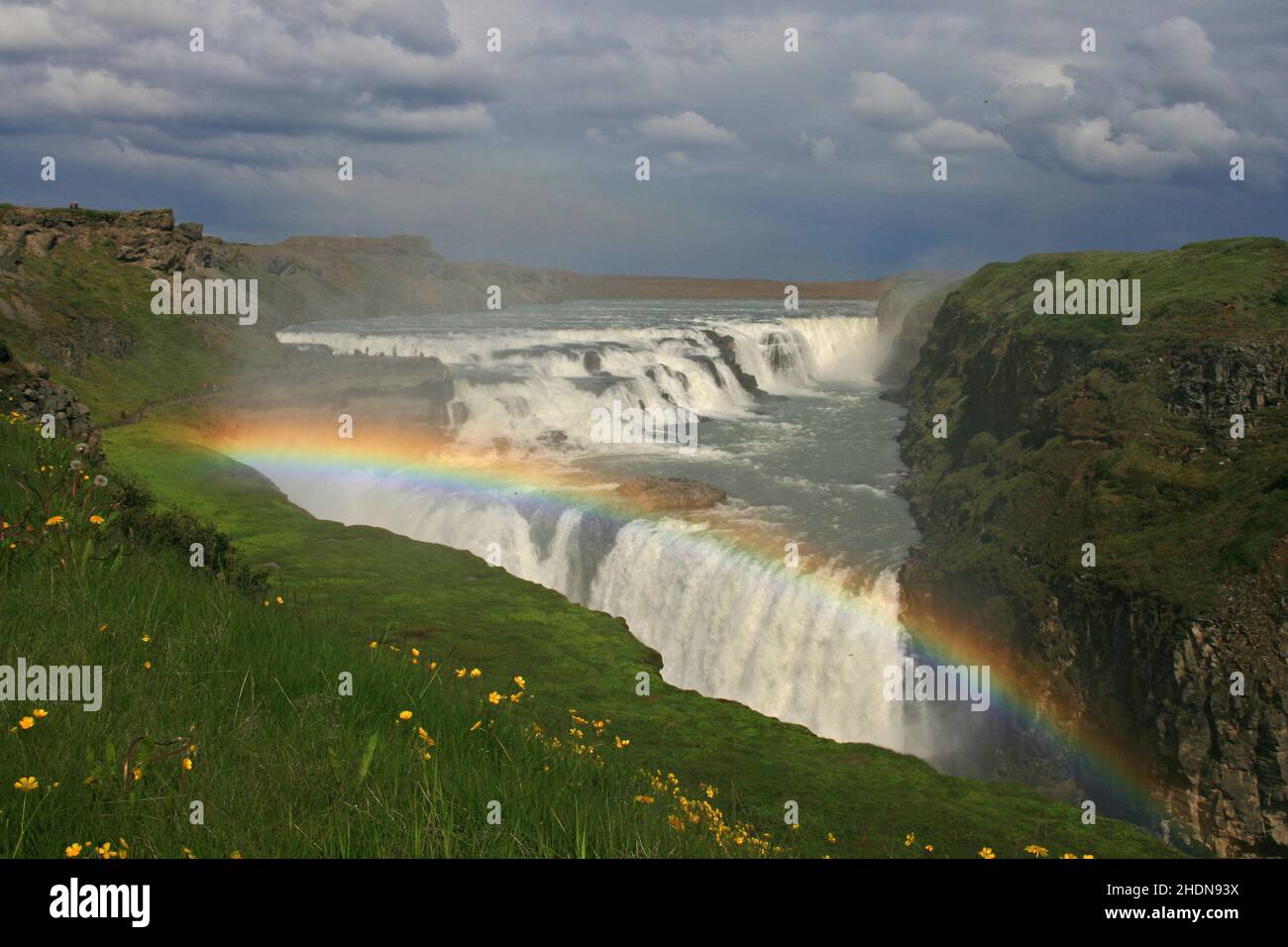 waterfall, golden circle, gullfoss, cascade, waterfalls, golden circles ...