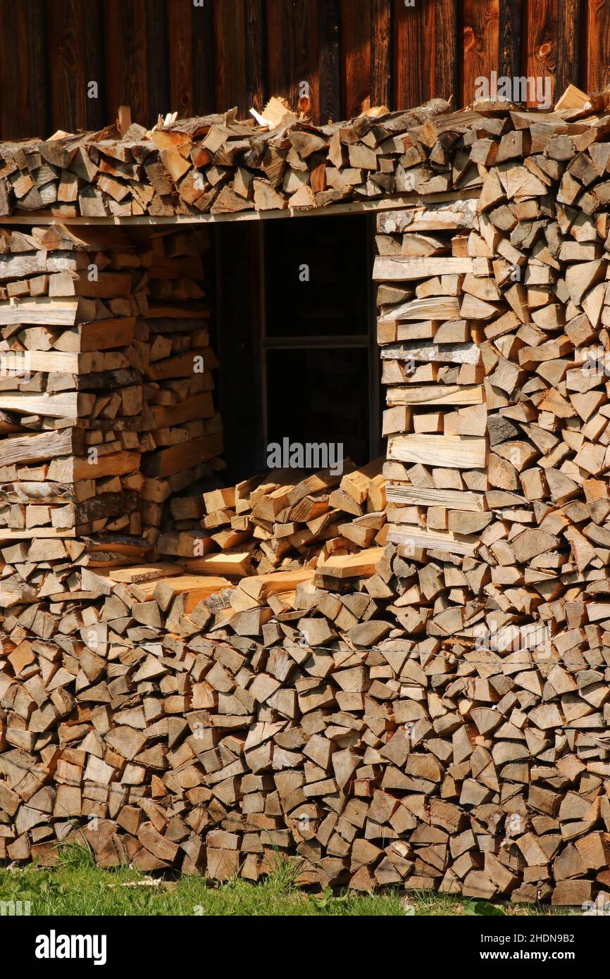 wood pile, firewood, wood piles, firewoods Stock Photo - Alamy