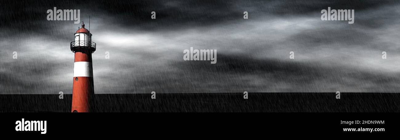 Dramatic lightning storm lighthouse hi-res stock photography and images ...