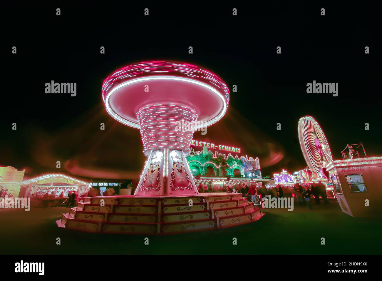 Funfair Rotation Fun Fair Amusement Park Chain Swing Ride