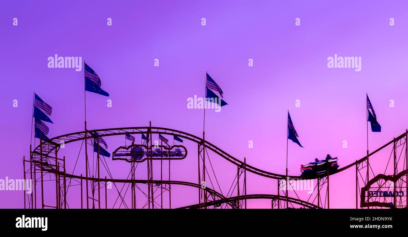 fun fair, rollercoaster, fairs, rollercoasters Stock Photo - Alamy