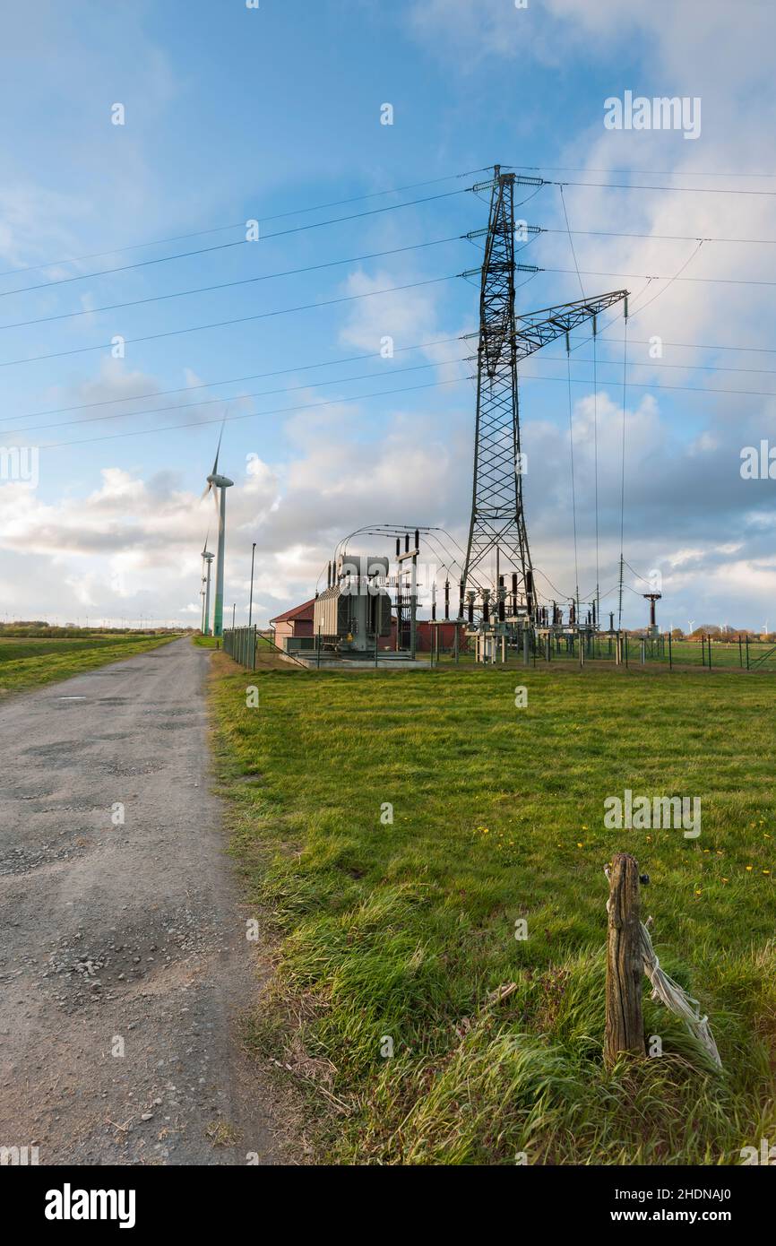 electrical tower, power generation, grid, electrical towers, power ...