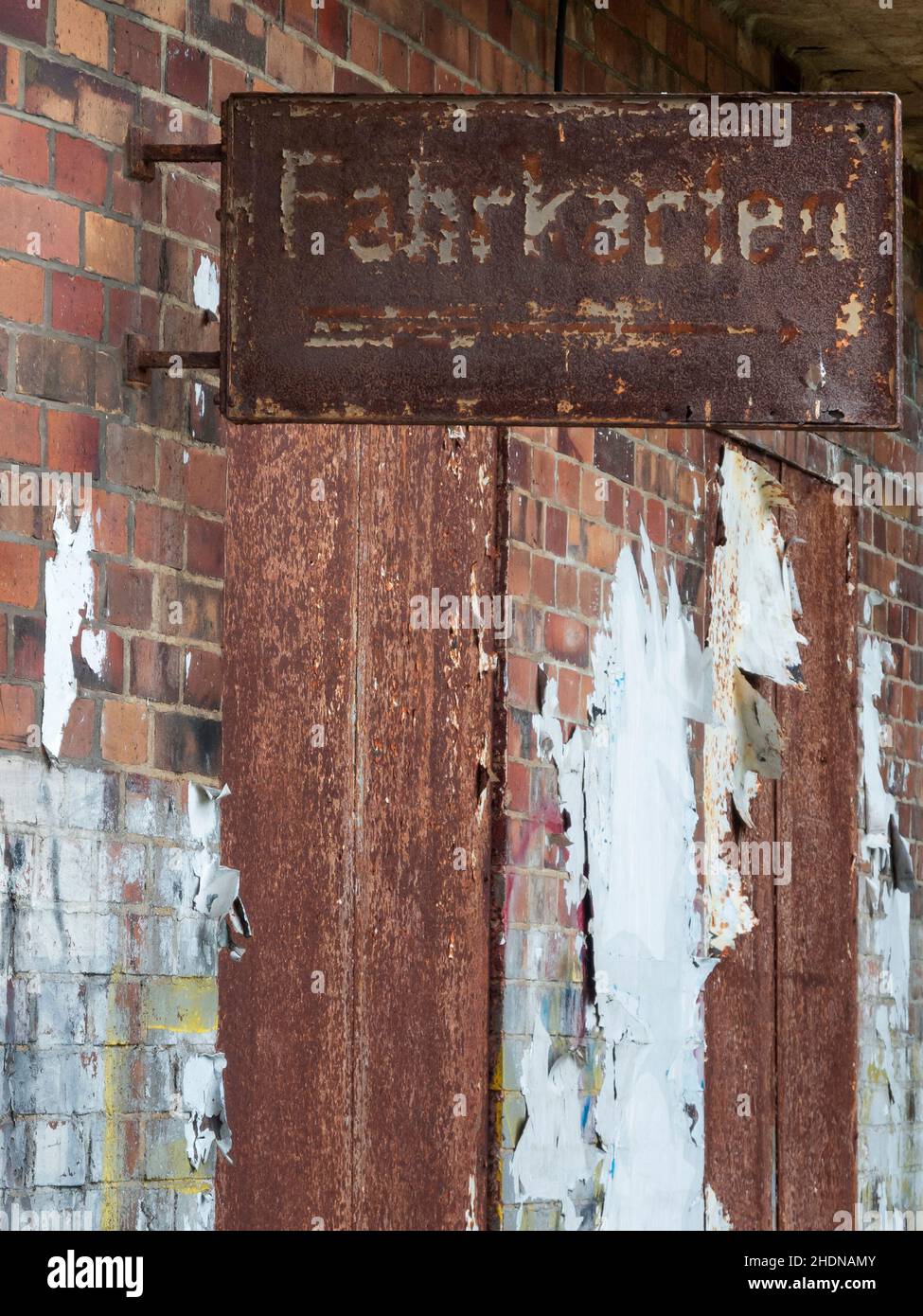 information sign, rusted, tickets, information signs, rusties Stock ...