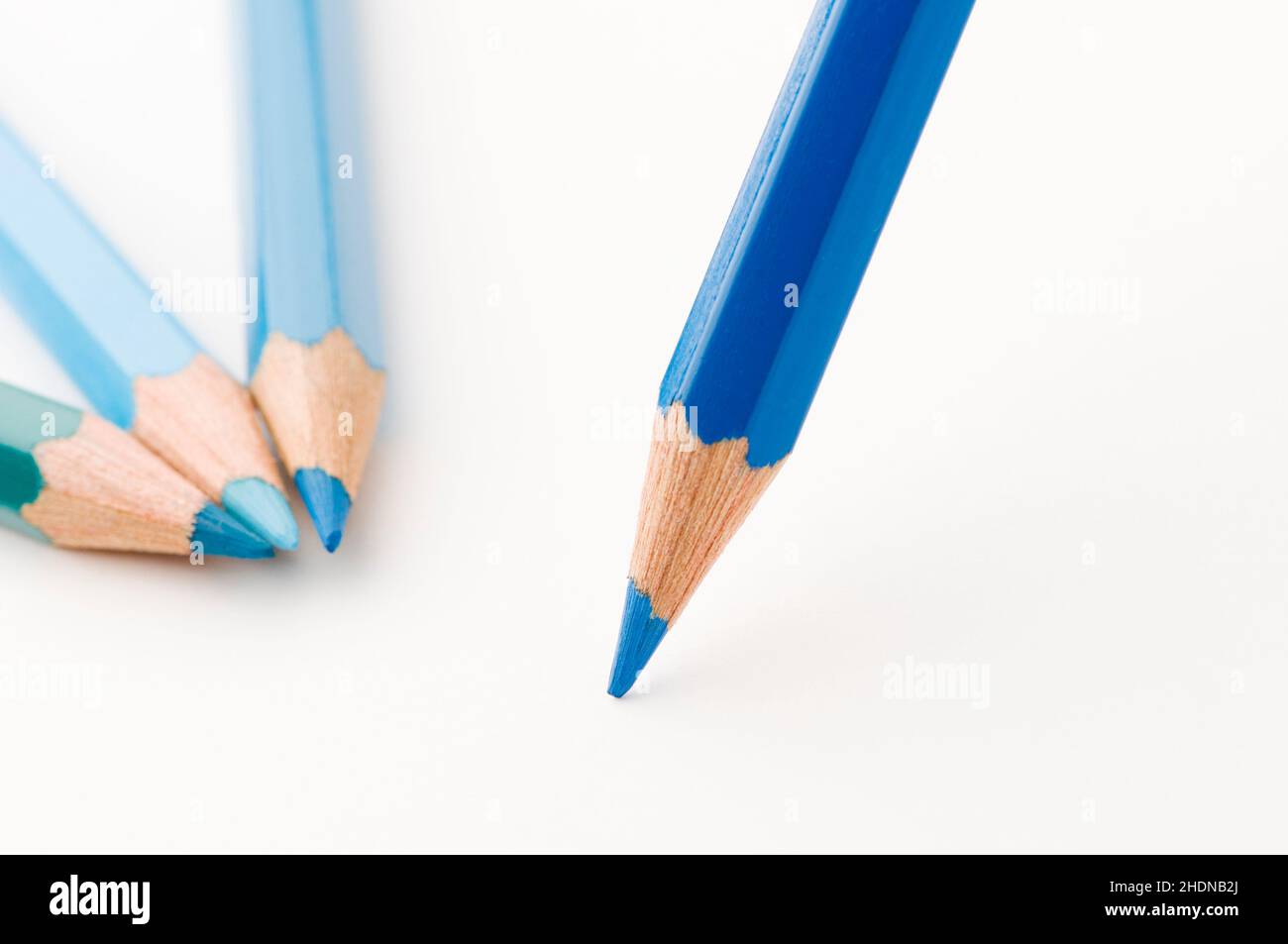 crayon, blue tones, crayons, blue tone Stock Photo - Alamy