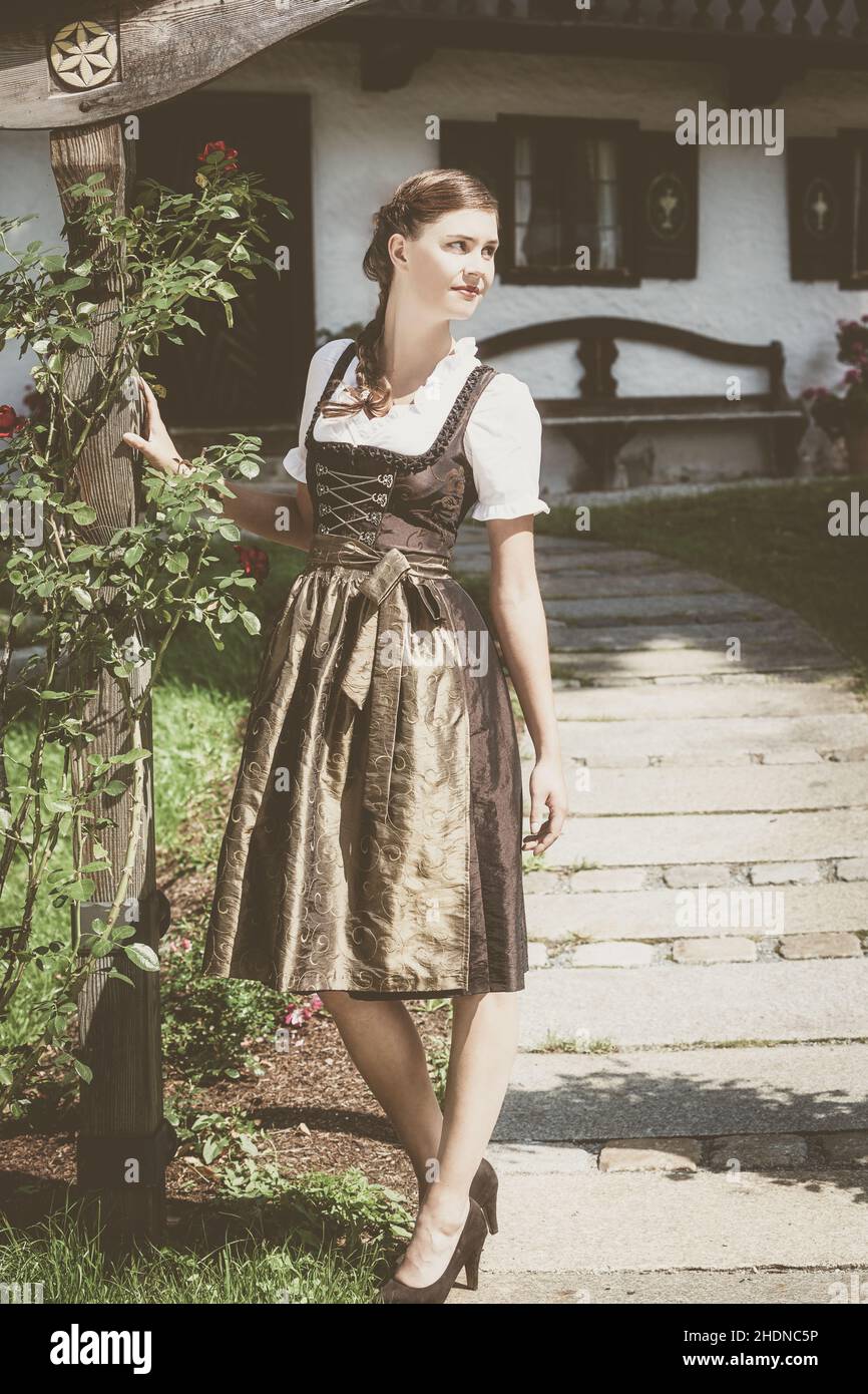woman, bavarian, traditional clothing, female, ladies, lady, women ...