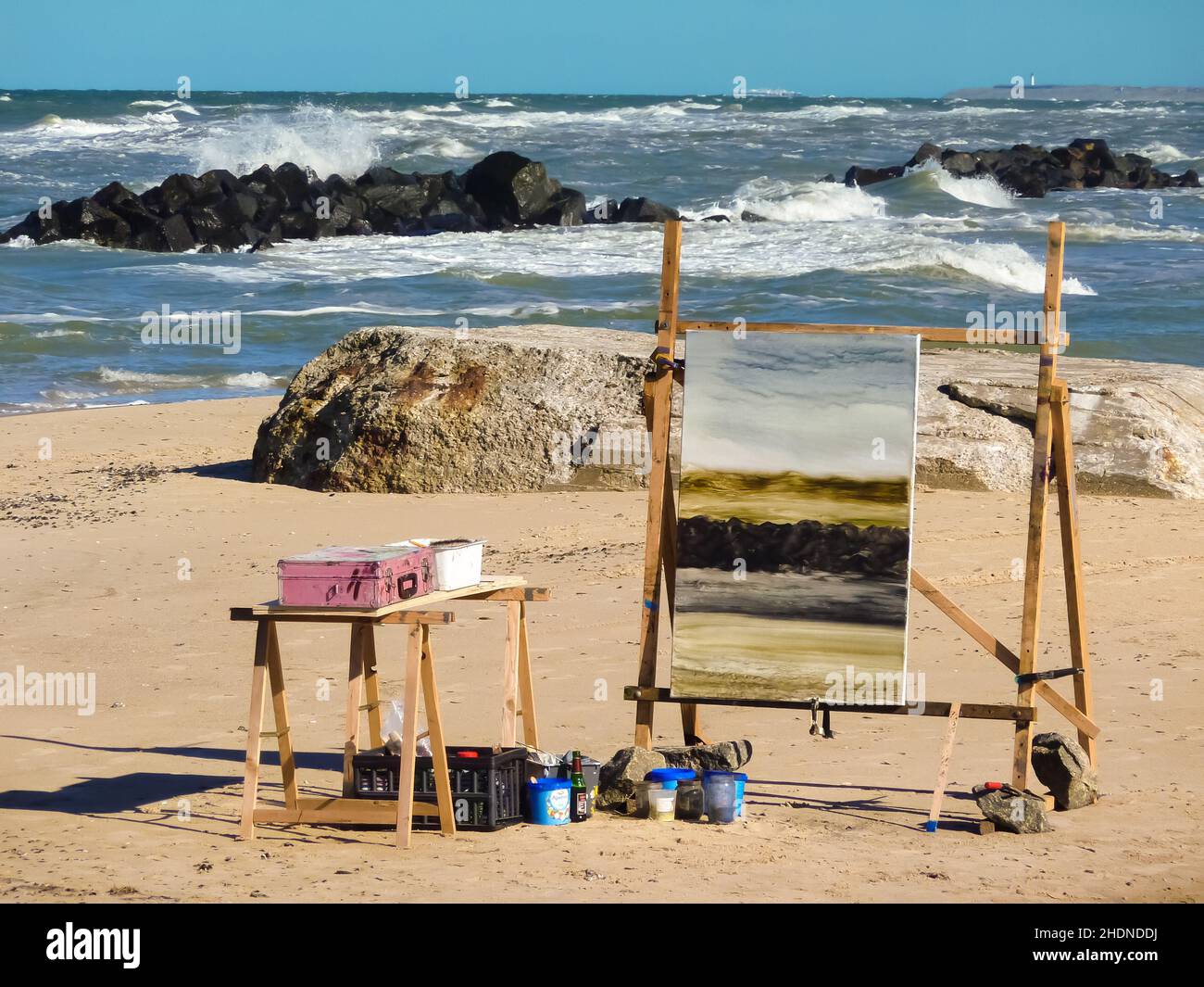 beach, painting, hobbies, countryside painting, beaches, seaside ...