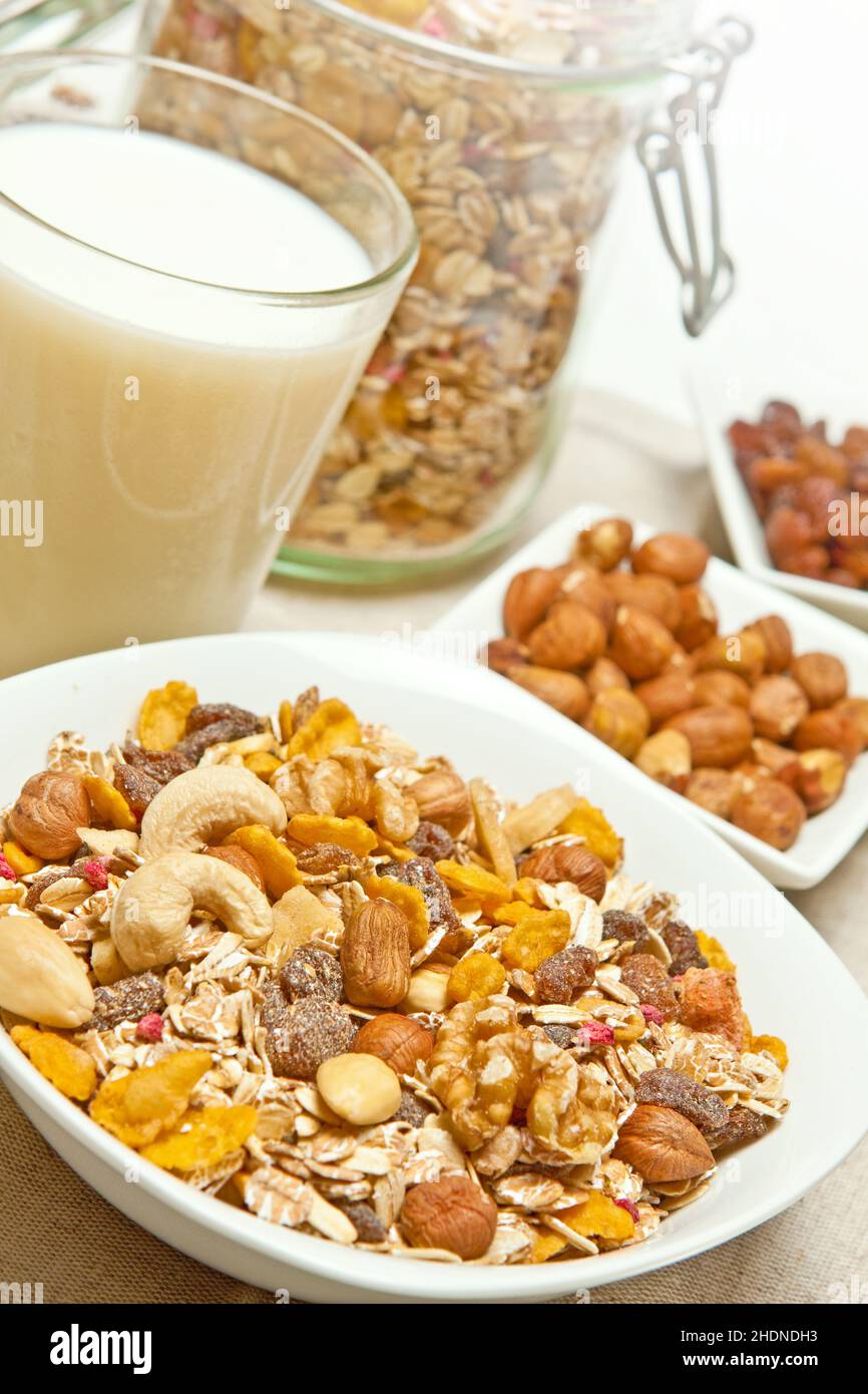 milk, breakfast, cereal, milks, breakfasts, cereals Stock Photo - Alamy