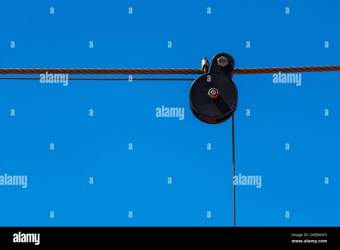 pulley, winch, pulleys, winchs Stock Photo - Alamy