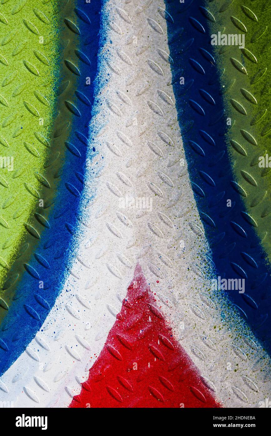 colored, checker plate, colors, farbig, checker plates Stock Photo - Alamy