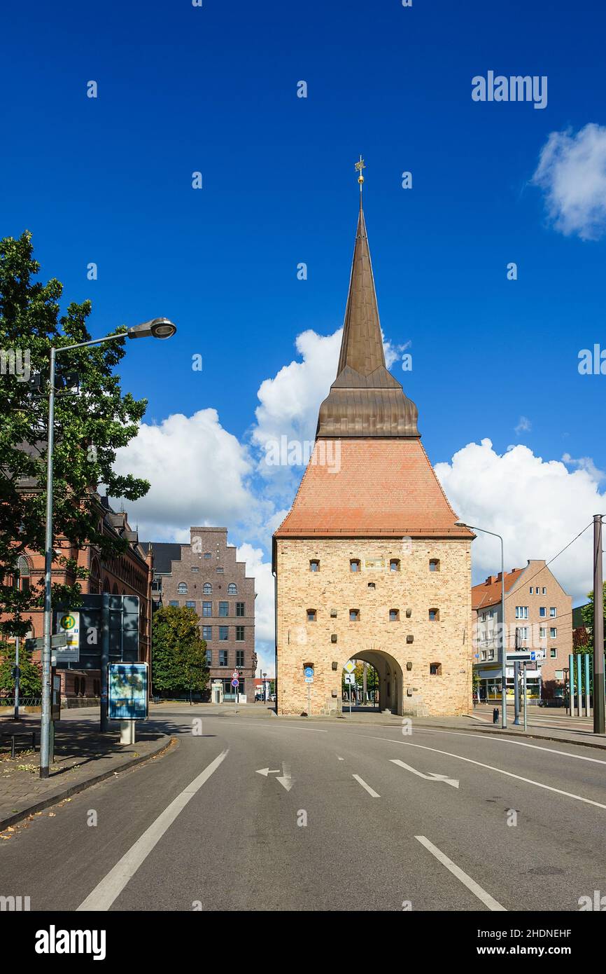 rostock, stone gate, rostocks, stone gates Stock Photo - Alamy