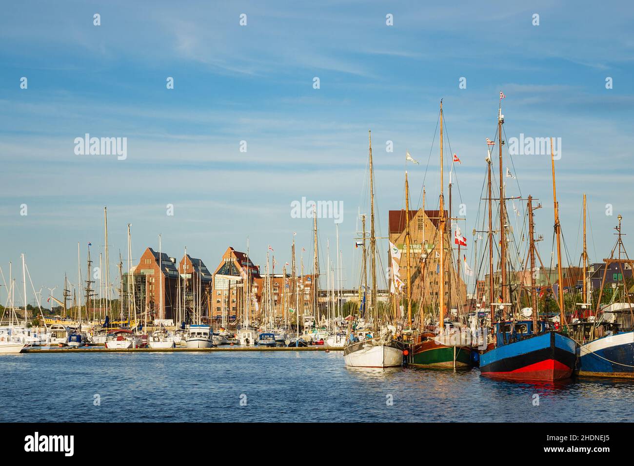 rostock, city harbor, rostocks Stock Photo - Alamy