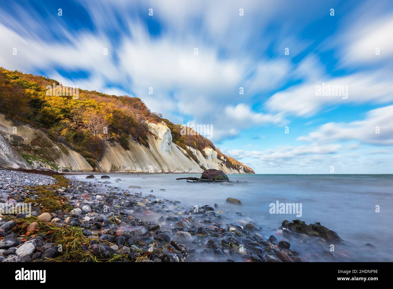 chalk rock, mons klint, chalk rocks Stock Photo - Alamy