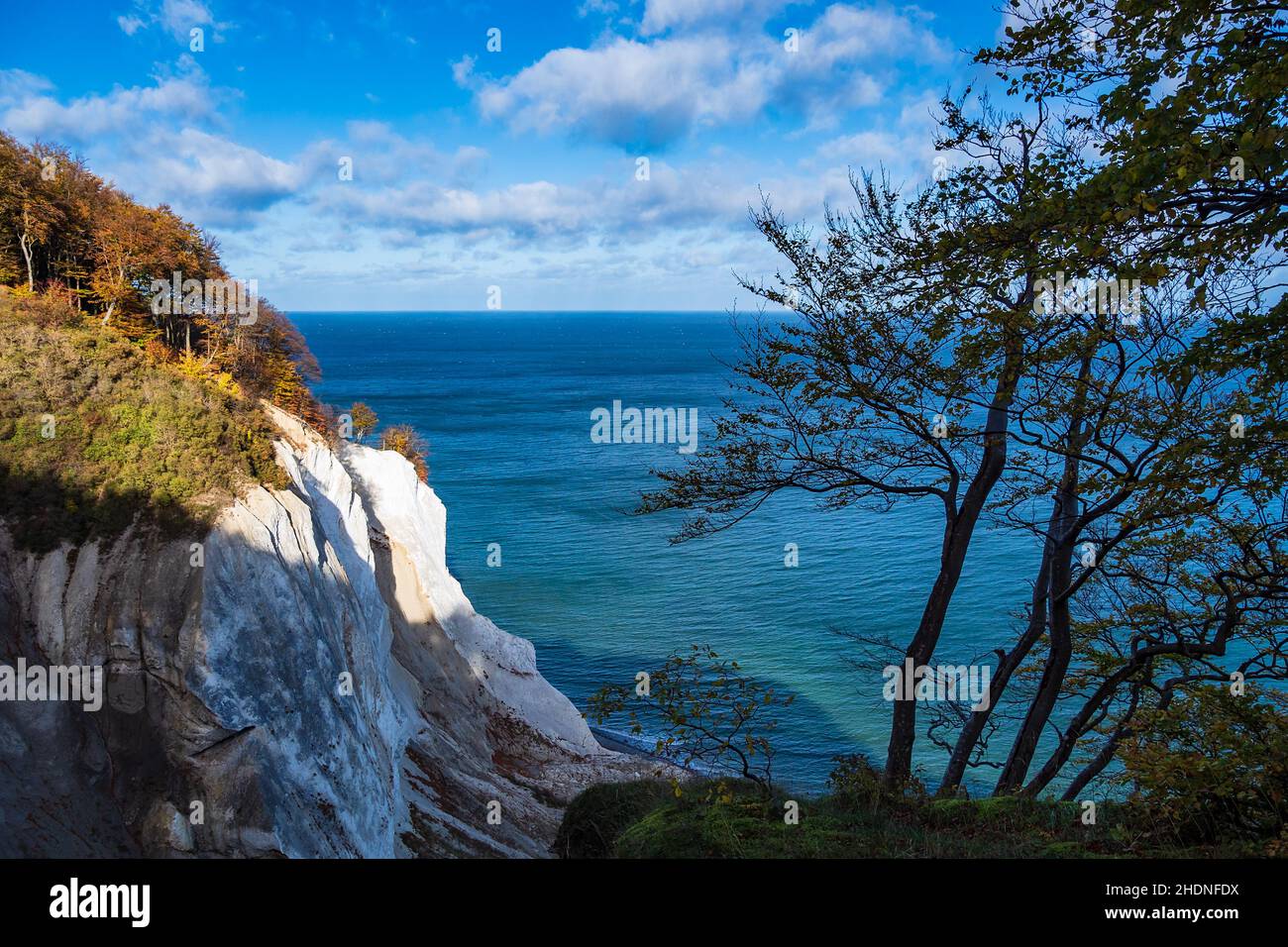 chalk rock, mons klint, chalk rocks Stock Photo - Alamy