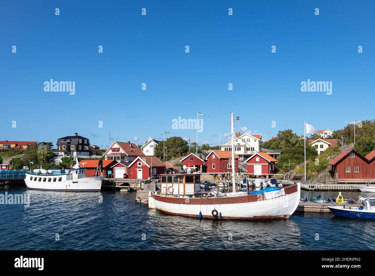 fishing boat, tjörn, fishing boats Stock Photo - Alamy