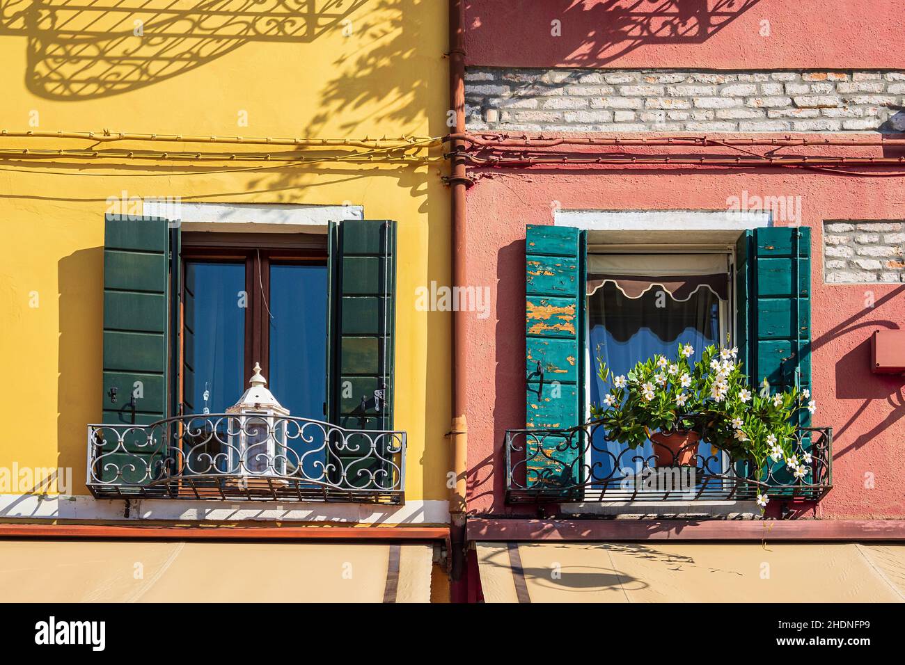 window, facade, burano, windows, facades, buranos Stock Photo - Alamy