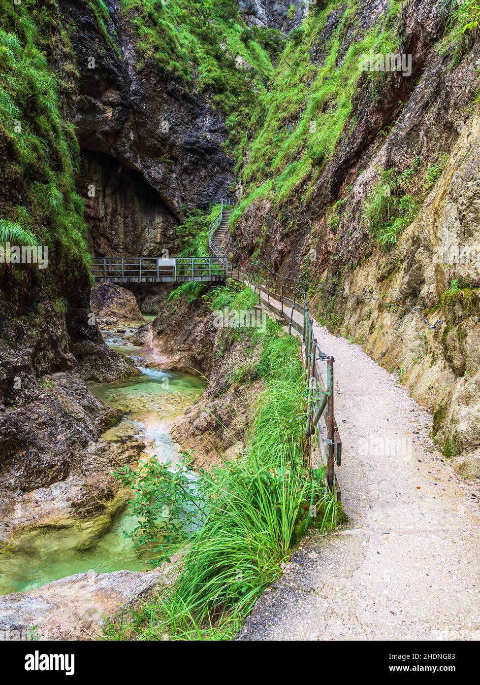trail, almbachklamm, trails, almbachklamms Stock Photo - Alamy