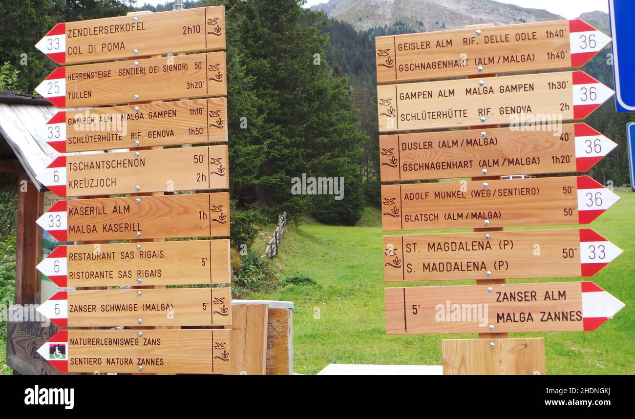 trail, footpath sign, trails, footpath signs Stock Photo - Alamy