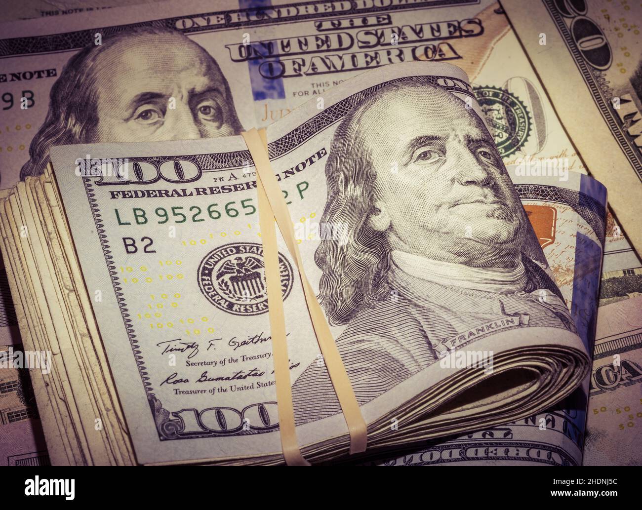 The 100 dollar banknotes hi-res stock photography and images - Alamy