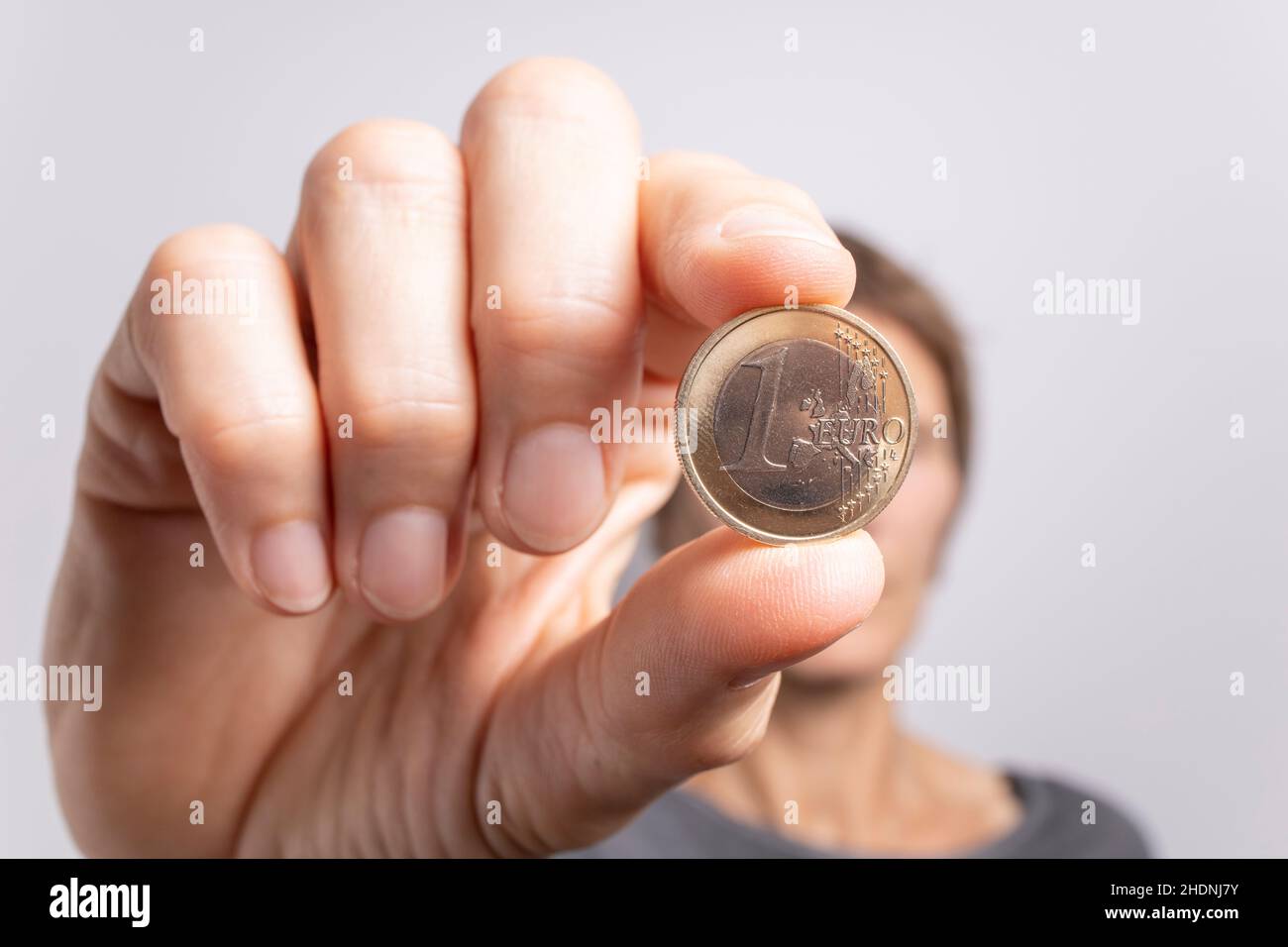 1 euro, one euro Stock Photo - Alamy