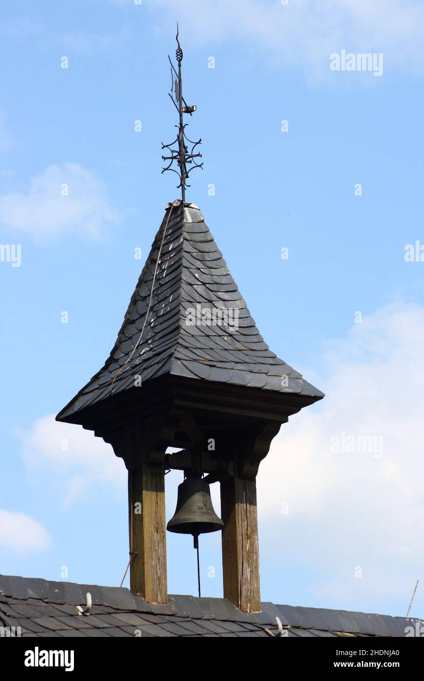 bell tower, slate roof, bell towers, slate roofs Stock Photo - Alamy