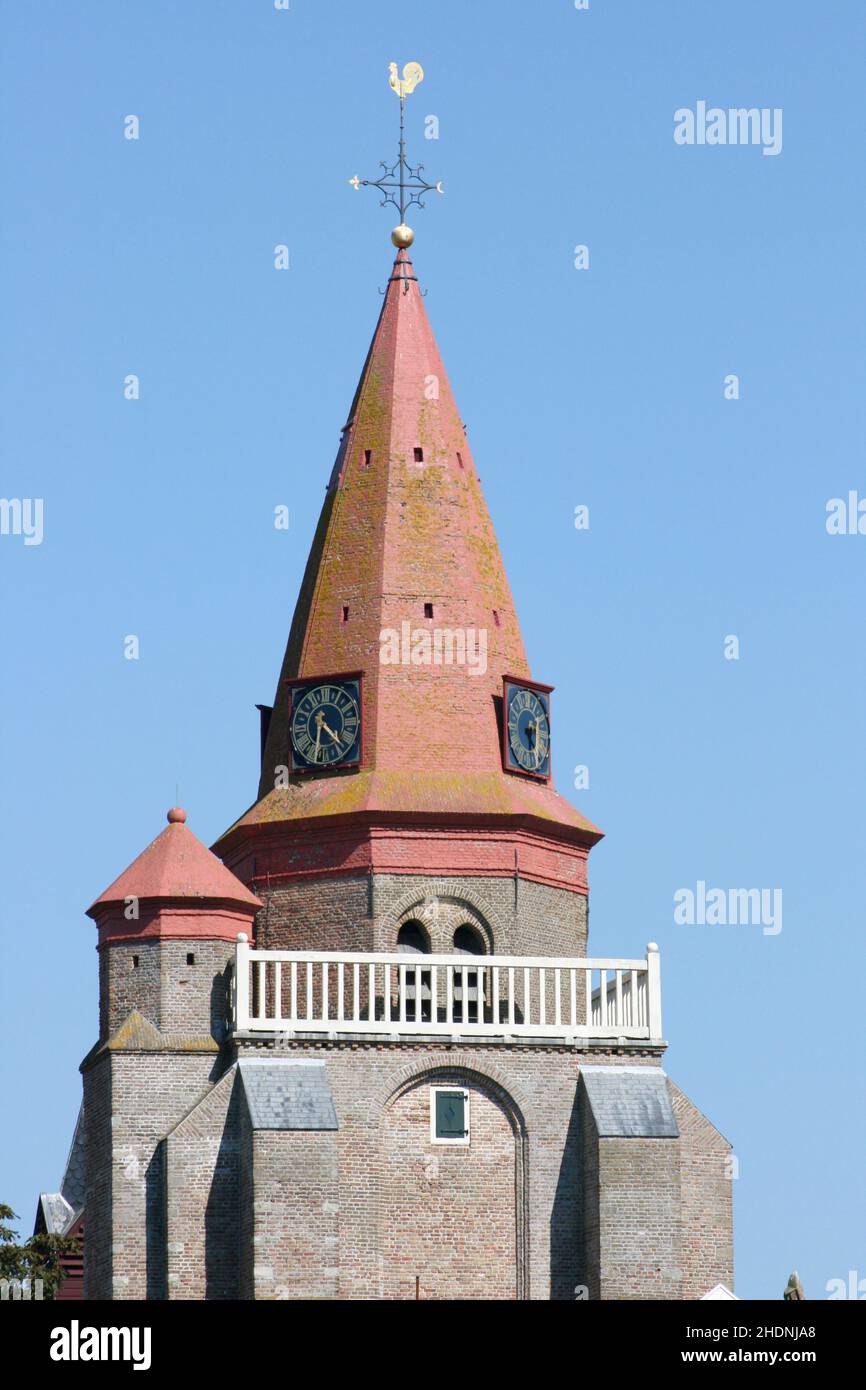 steeple, bell tower, ouddorp, sint maarten, steeples, bell towers Stock ...
