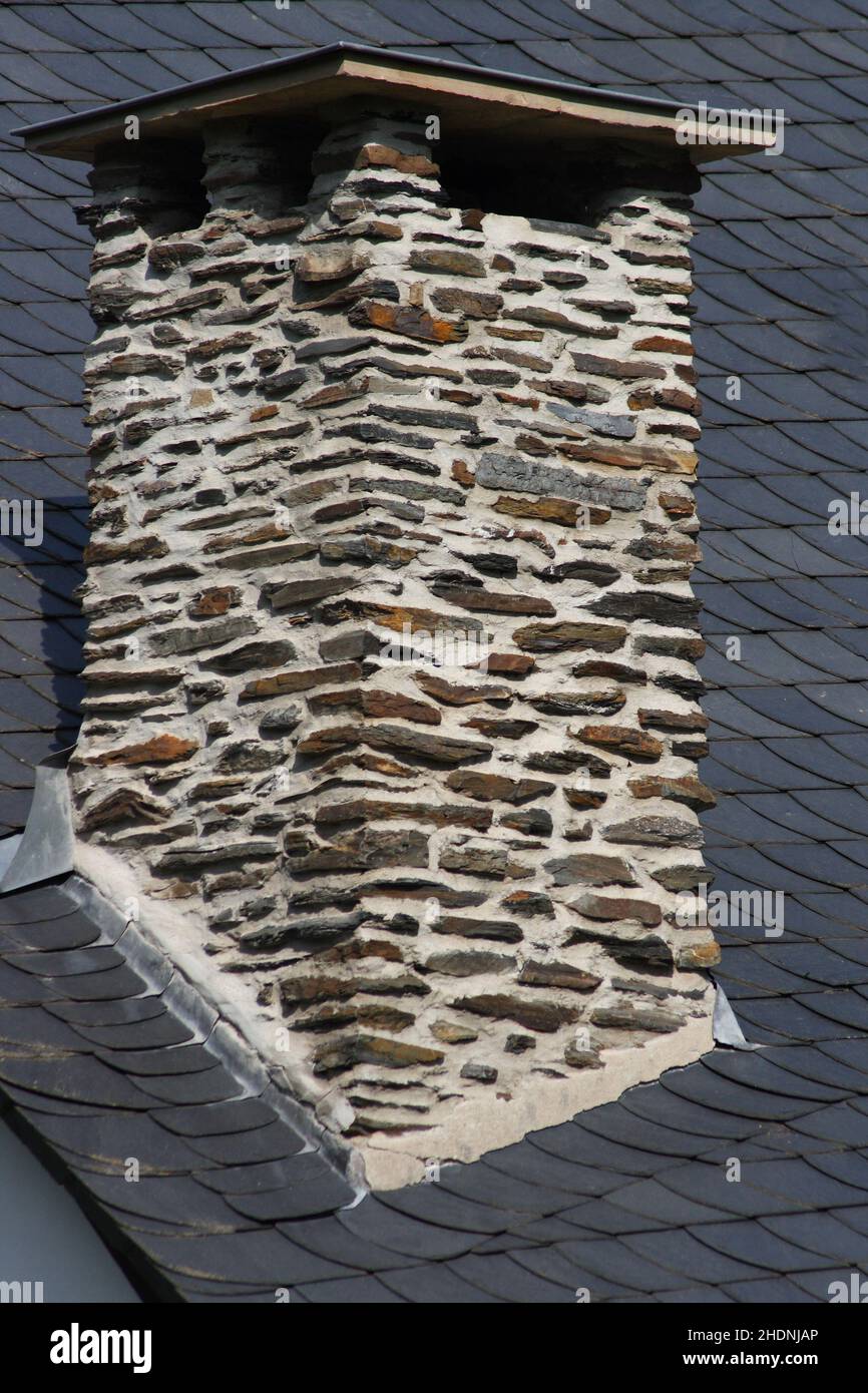 smoke stack, fireplace, smoke stacks, chimneys, fire place Stock Photo ...