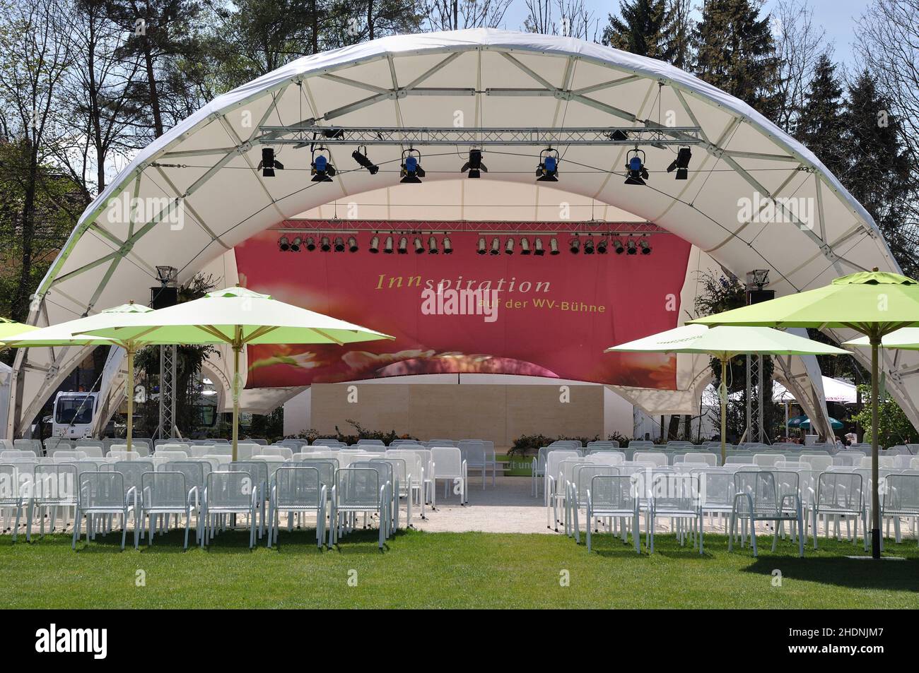 stage, pavilion, landesgartenschau, stages, pavilions Stock Photo - Alamy