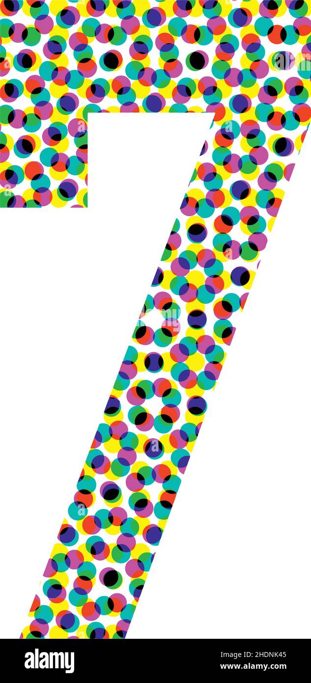 The seventh letter Stock Vector Images - Alamy