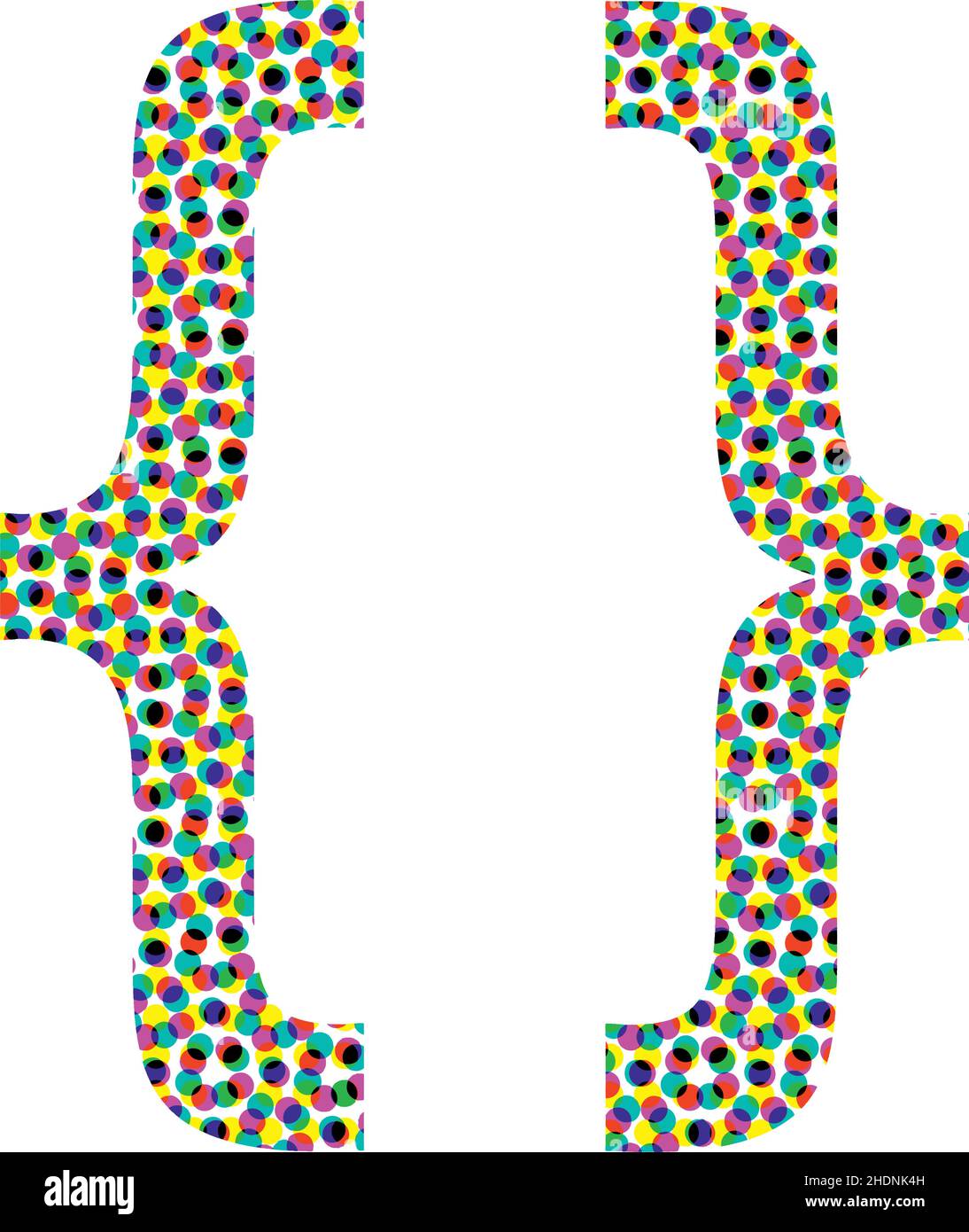 Bracket half Stock Vector Images - Alamy