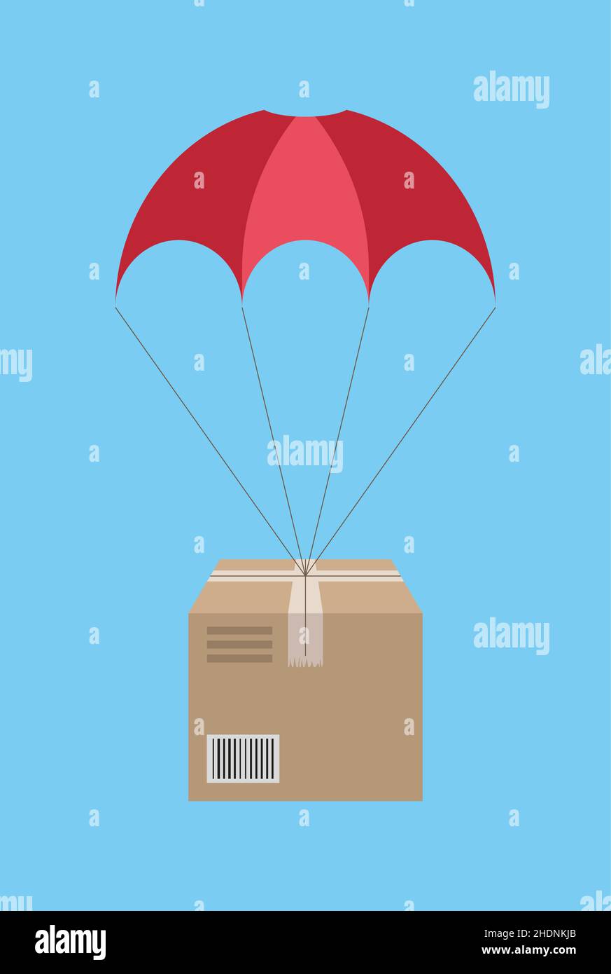 Parachute box drop hi-res stock photography and images - Alamy