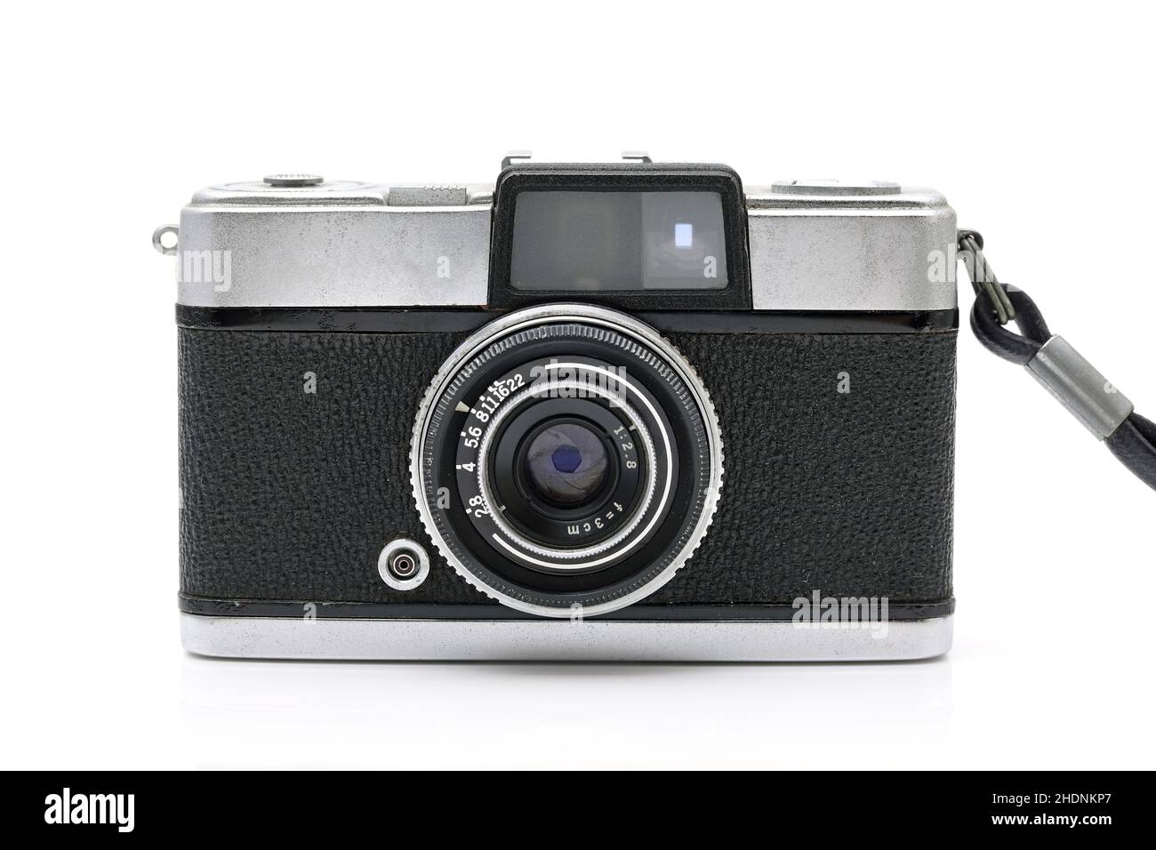 Old film camera isolated on a white background Stock Photo - Alamy
