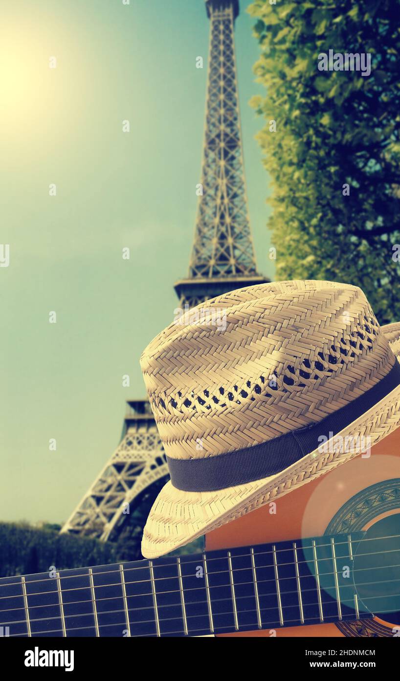 music, guitar, paris, street busker, musics, guitars, buskers Stock ...