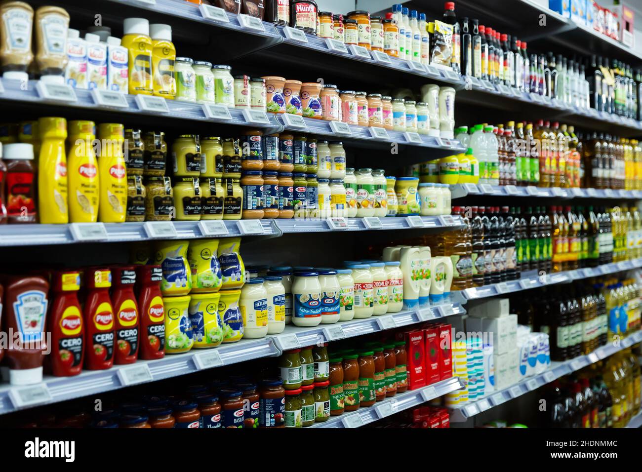 Sauces section hi-res stock photography and images - Alamy