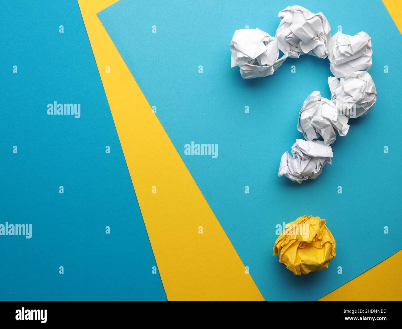 ideas, question, ball of paper, brainstorming, idea, questions Stock ...