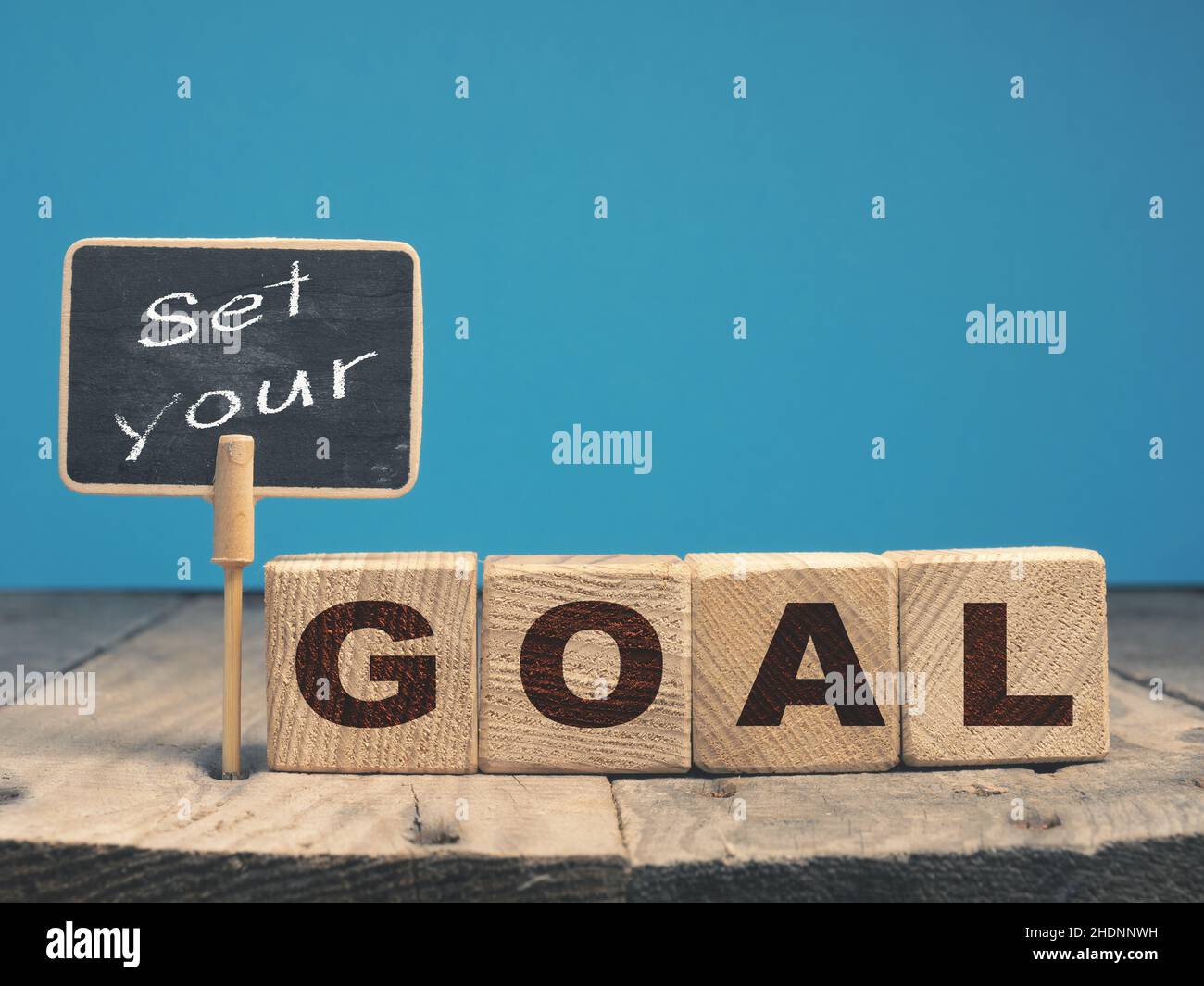 set your goal Stock Photo - Alamy