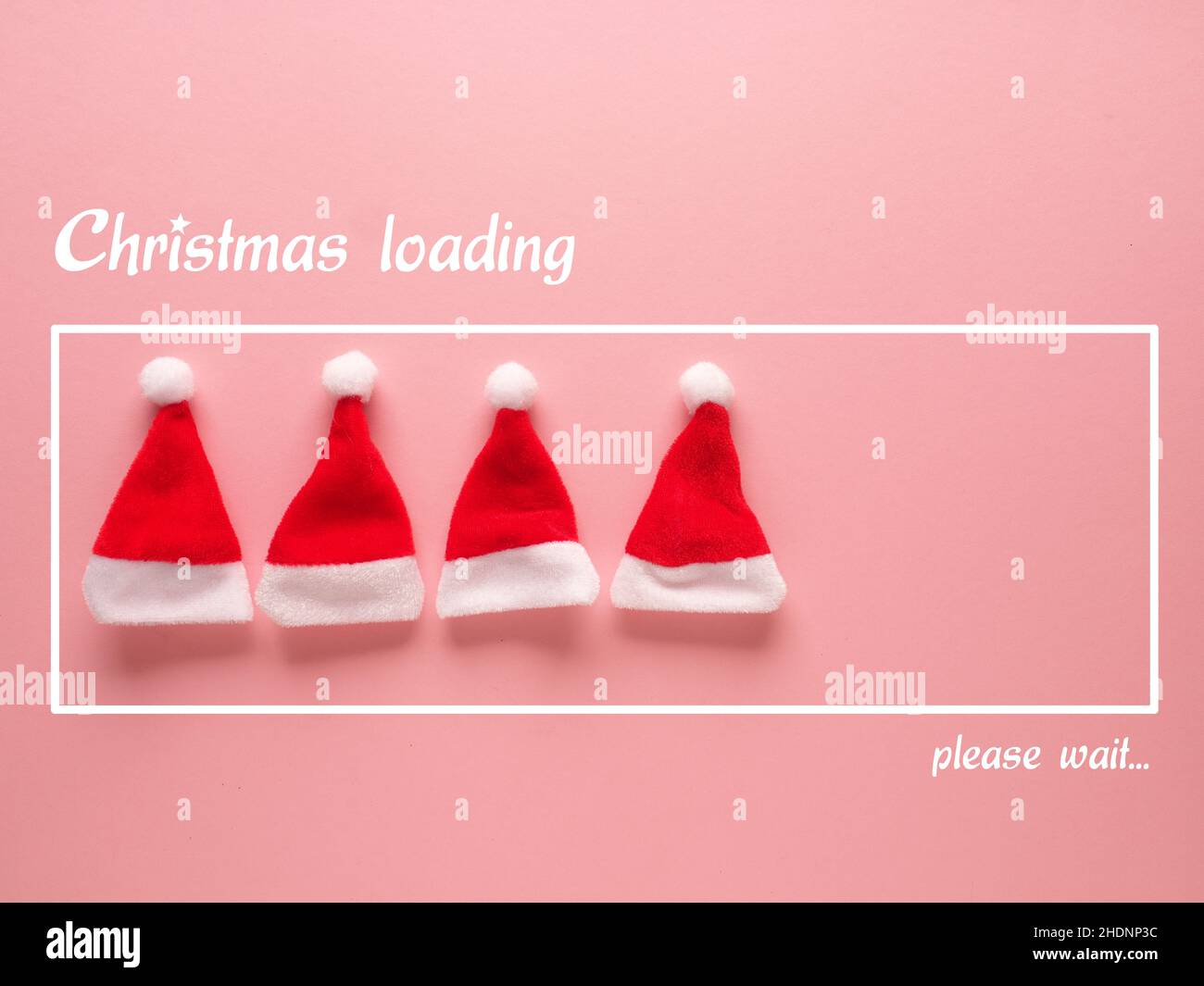 Christmas loading and christmas hats hi-res stock photography and ...