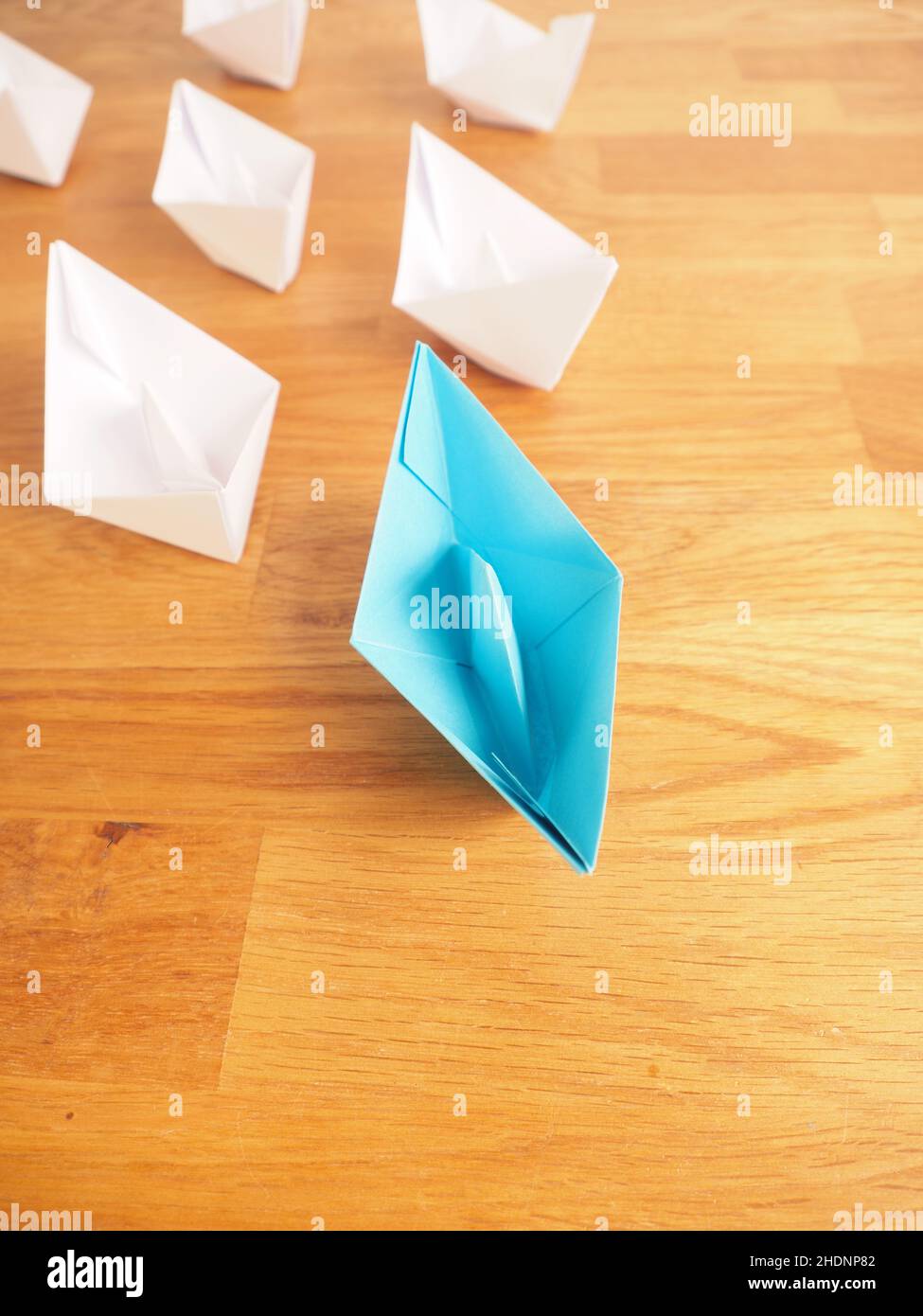 paper boat, leadership, paper boats, leaderships Stock Photo - Alamy