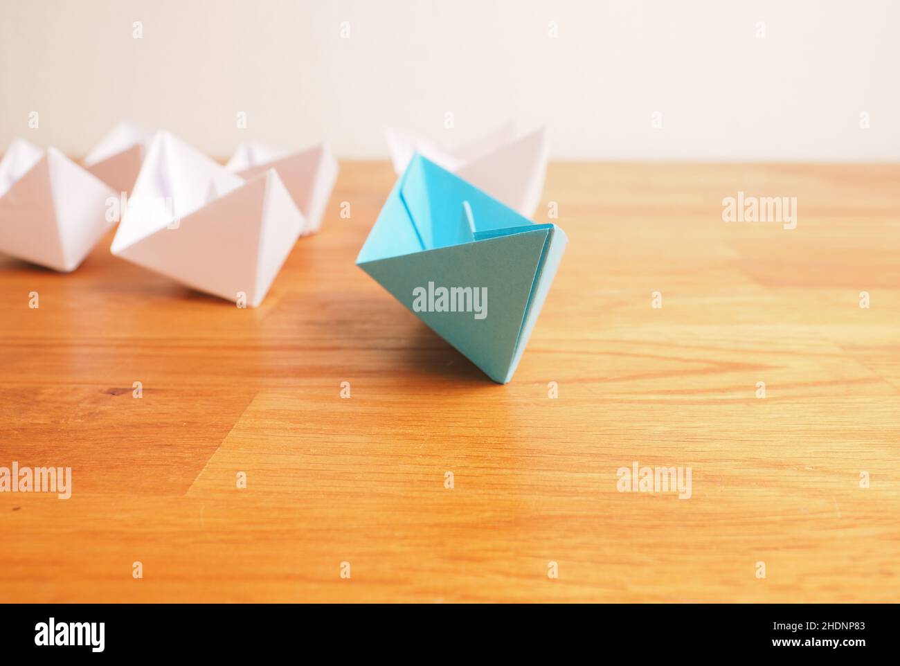 paper boat, leadership, paper boats, leaderships Stock Photo - Alamy