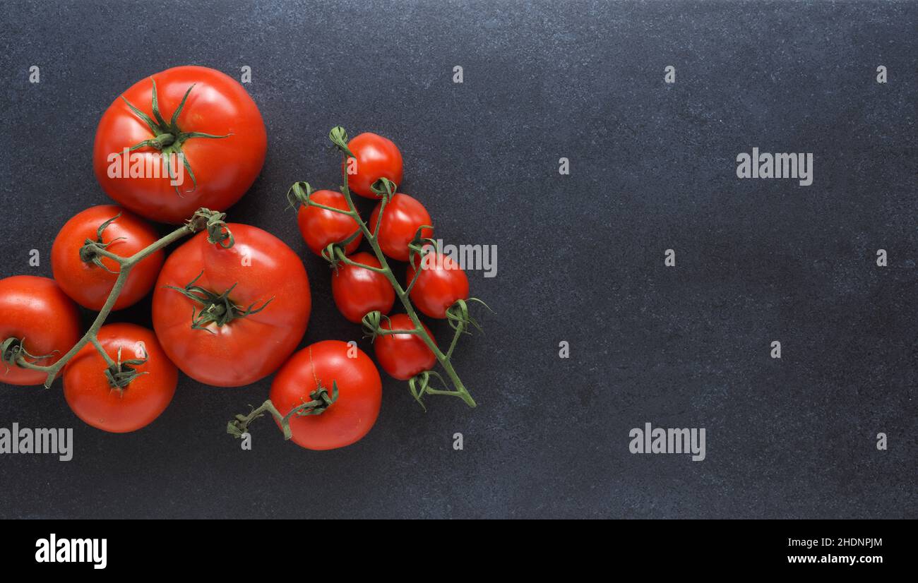 Directly above shots of cherry tomatoes hi-res stock photography and ...
