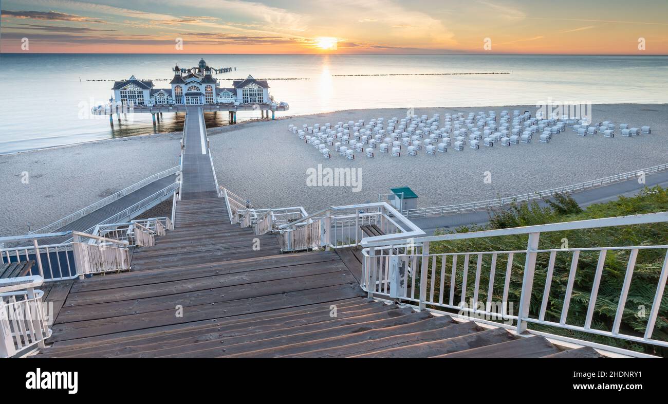 staircase, sellin, pier, staircases, stairs, sellins, piers Stock Photo ...
