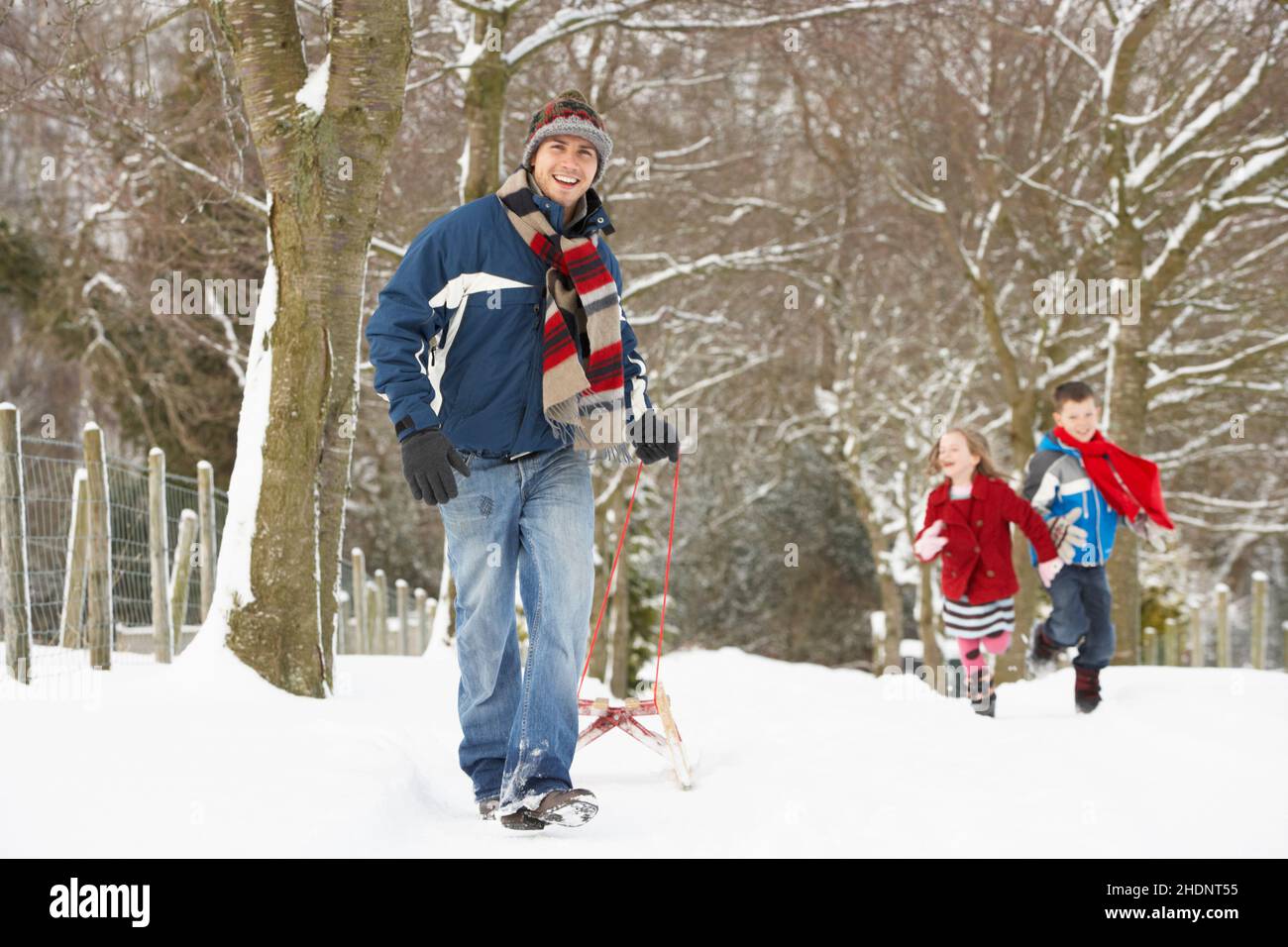 family, winter walk, family outing, families, winter walks Stock Photo ...